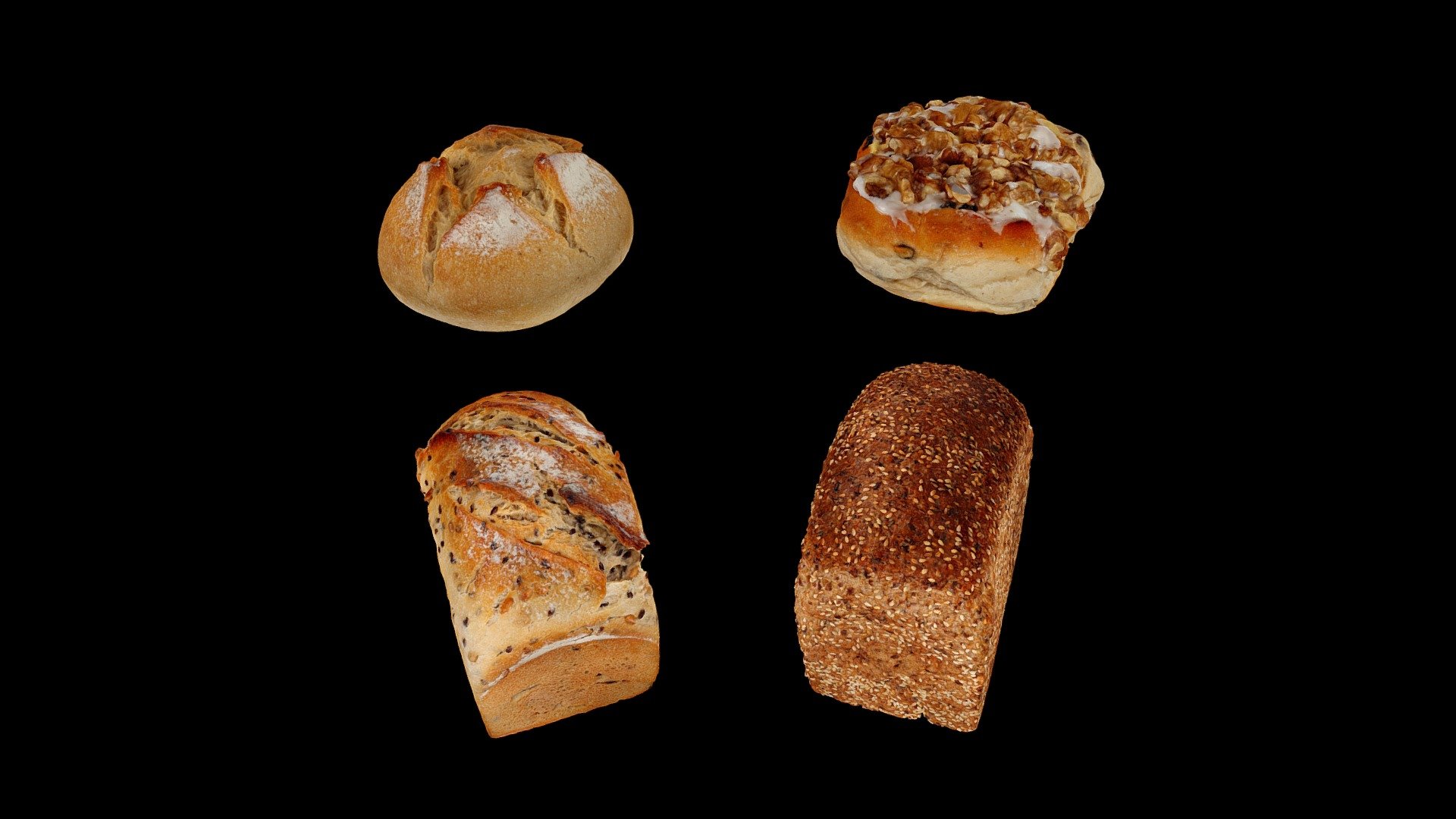 Baked Goods - Download Free 3D model by Andrei Alexandrescu (@Andrei ...