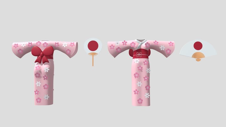Kimono 3D models - Sketchfab