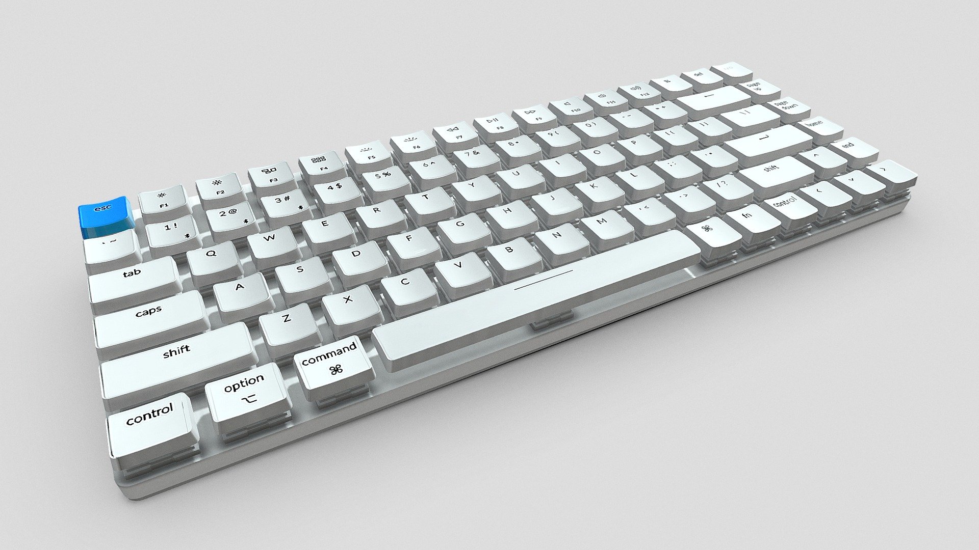 KEYBOARD WHITE - Buy Royalty Free 3D model by a.ariaszorrilla [ca17fae ...