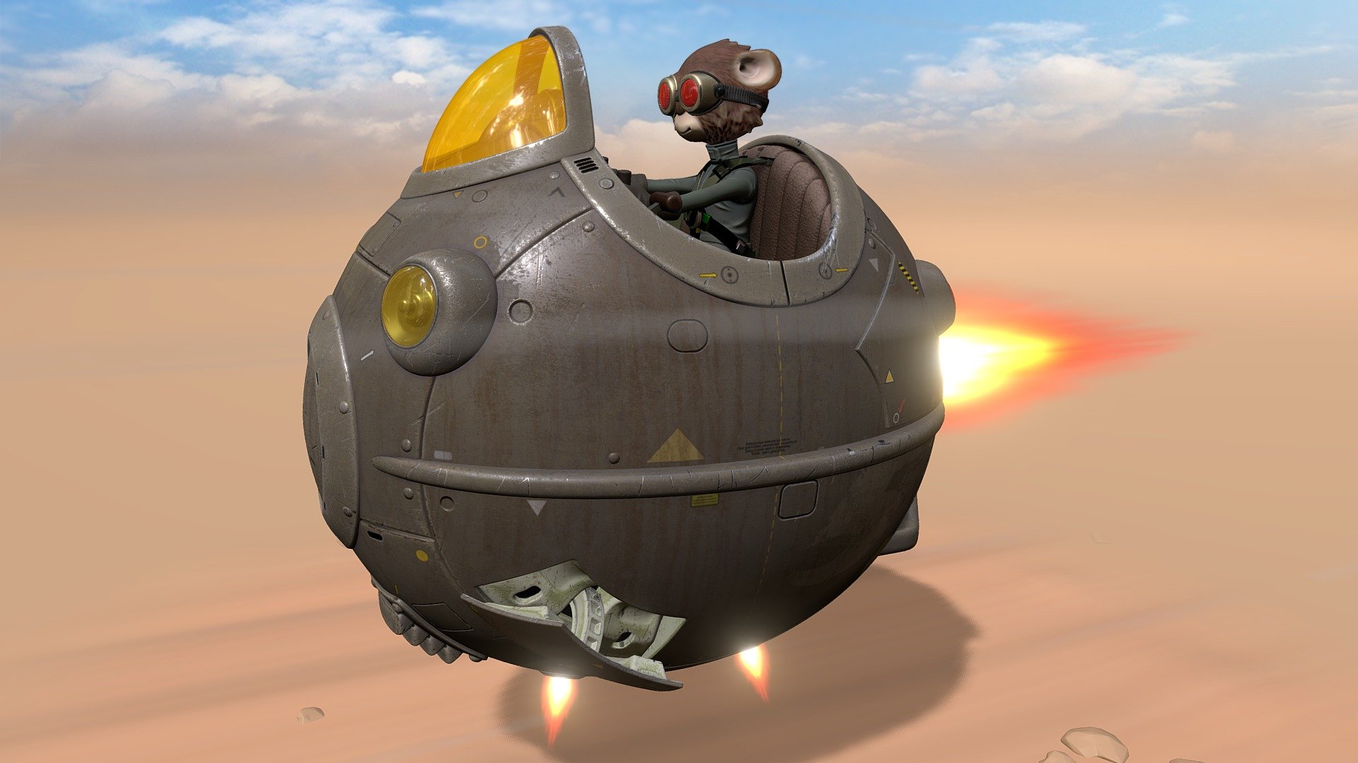 SPHERE-SHIP flight (fanart JP) - 3D model by giobiancoFB [ca193e9 ...