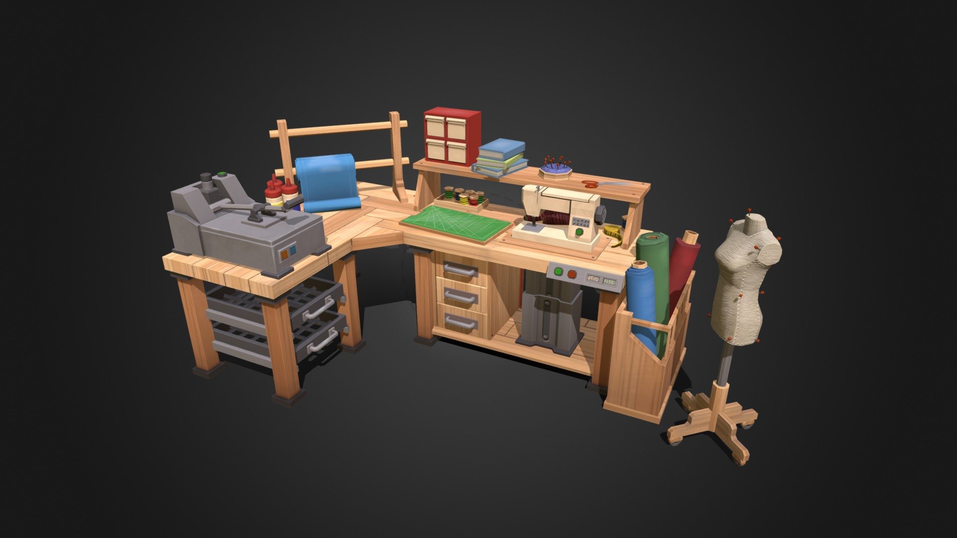 Advanced Tailoring Table - 3D model by Phlo (@PhloArt) [ca1c1ac ...