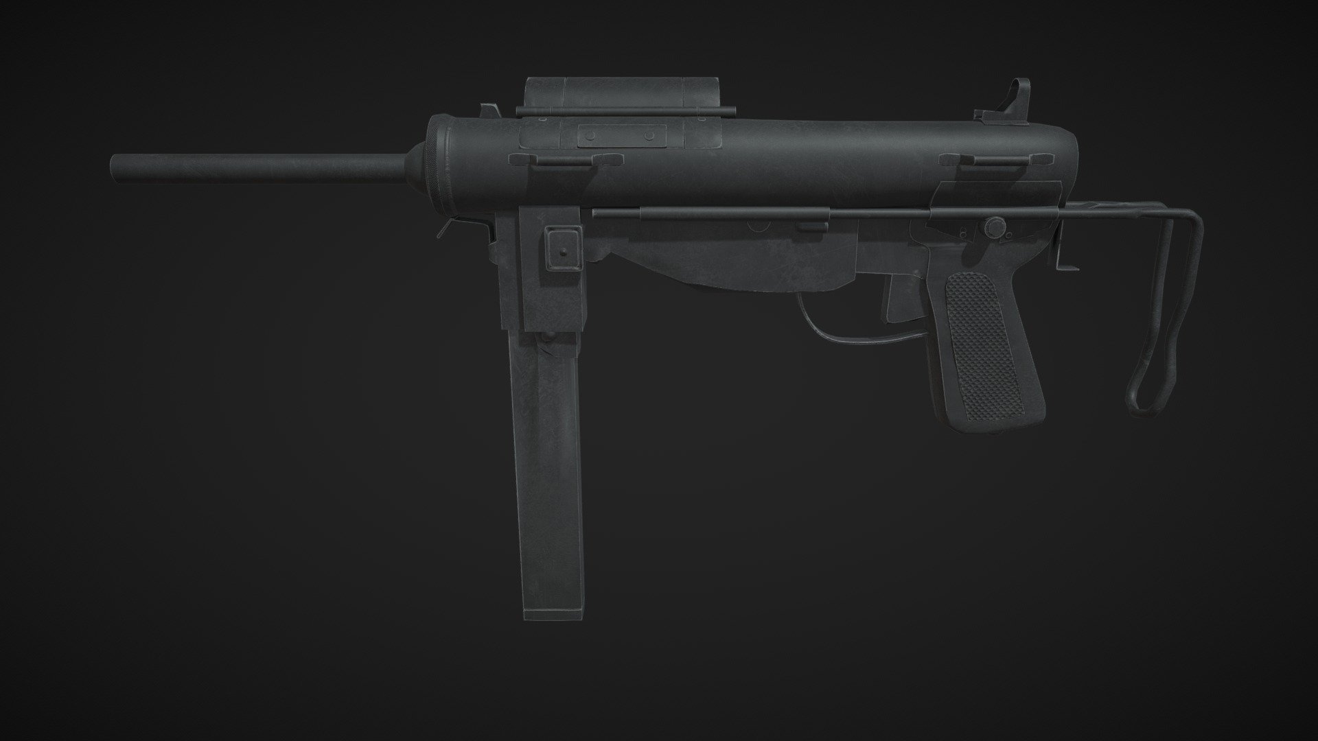 M3A1 Grease Gun - 3D model by aisten3d [ca1c68e] - Sketchfab