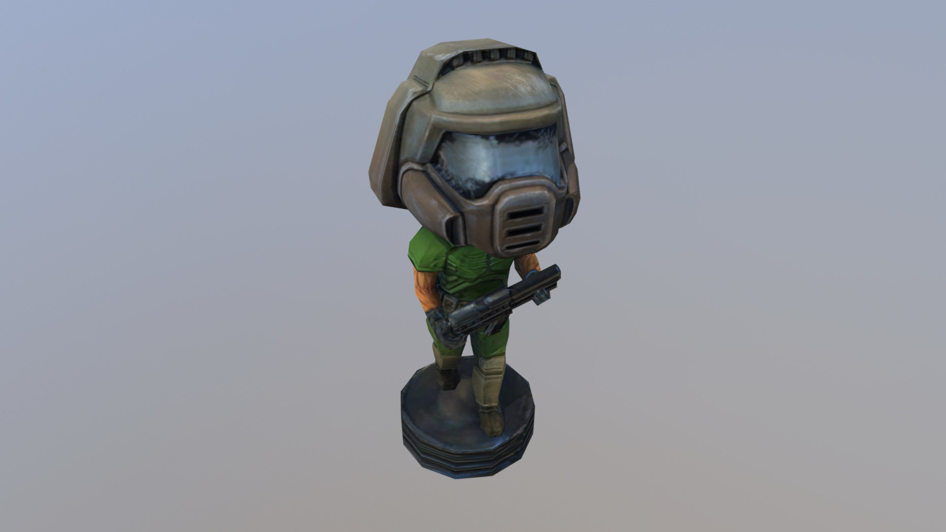 Doom Bobblehead - 3D model by mrwatch [ca1d432] - Sketchfab
