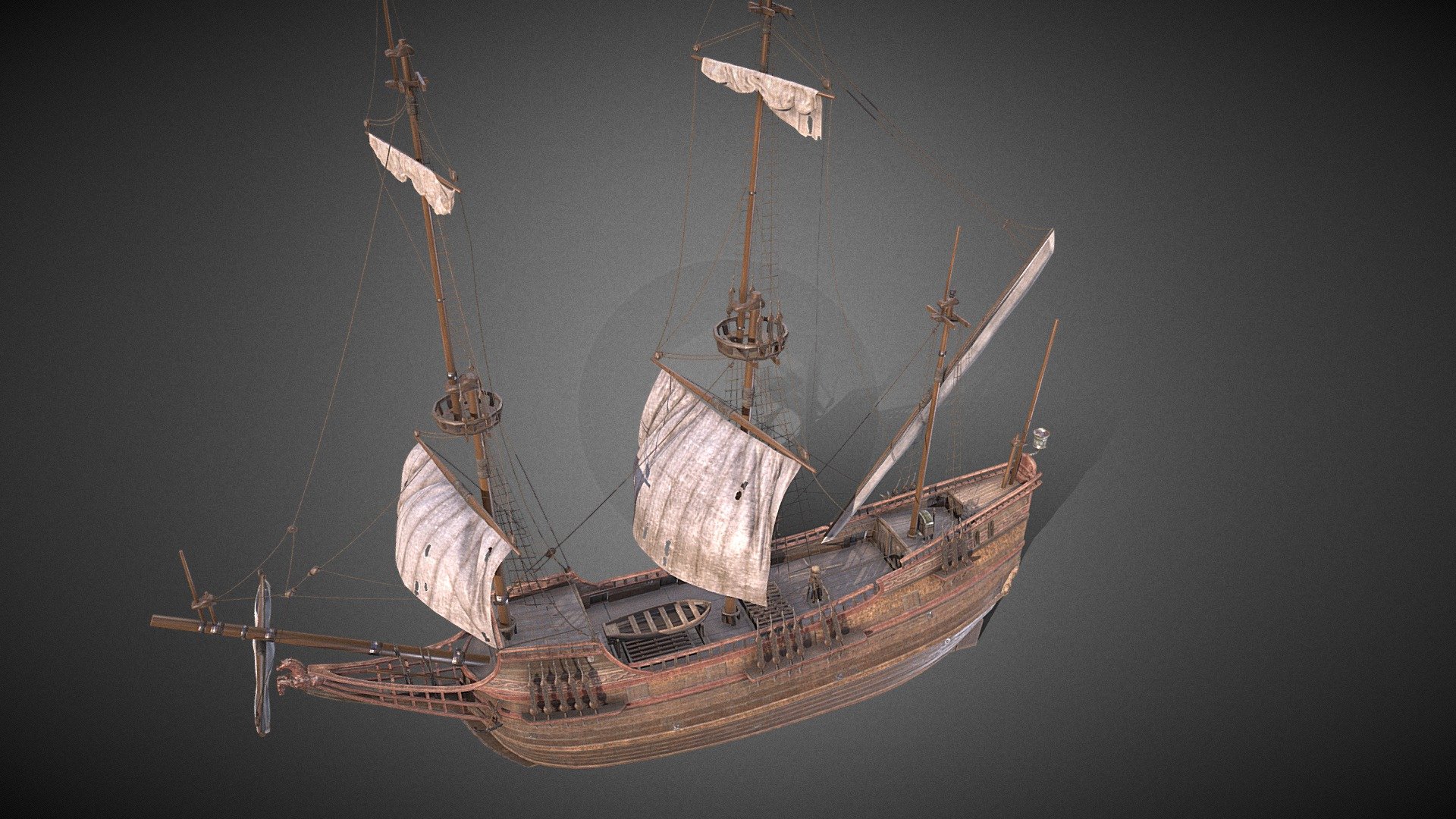 Old pirates ship - Download Free 3D model by White_sniper [ca1fd59 ...