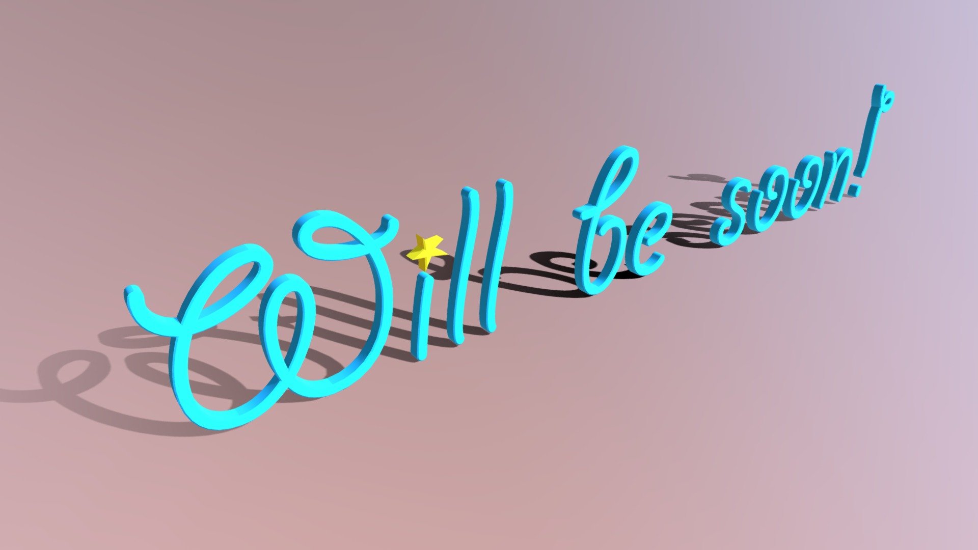 Will be soon! - 3D model by Tigran (@tigrankhachatryan) [ca20990 ...