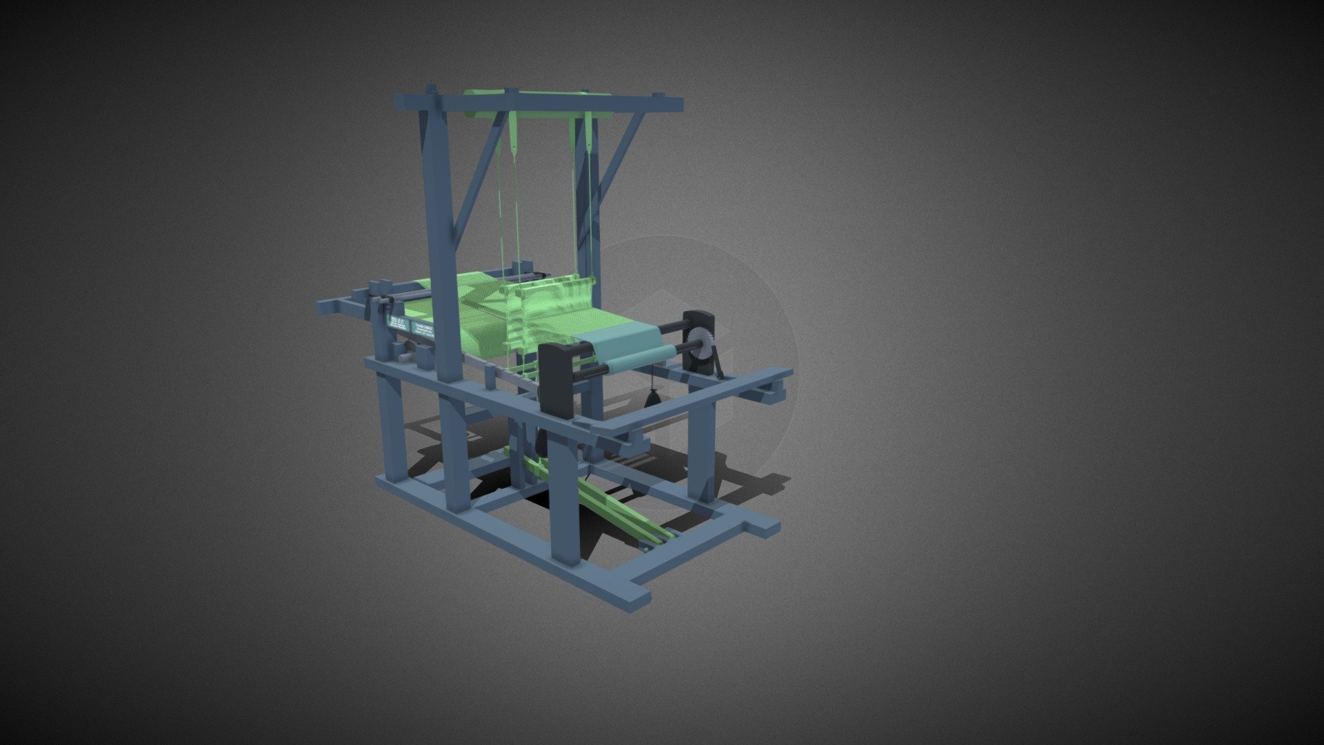 Toyoda Sakichi wooden hand loom - 豊田 佐吉 - 3D model by MichaelKlee ...