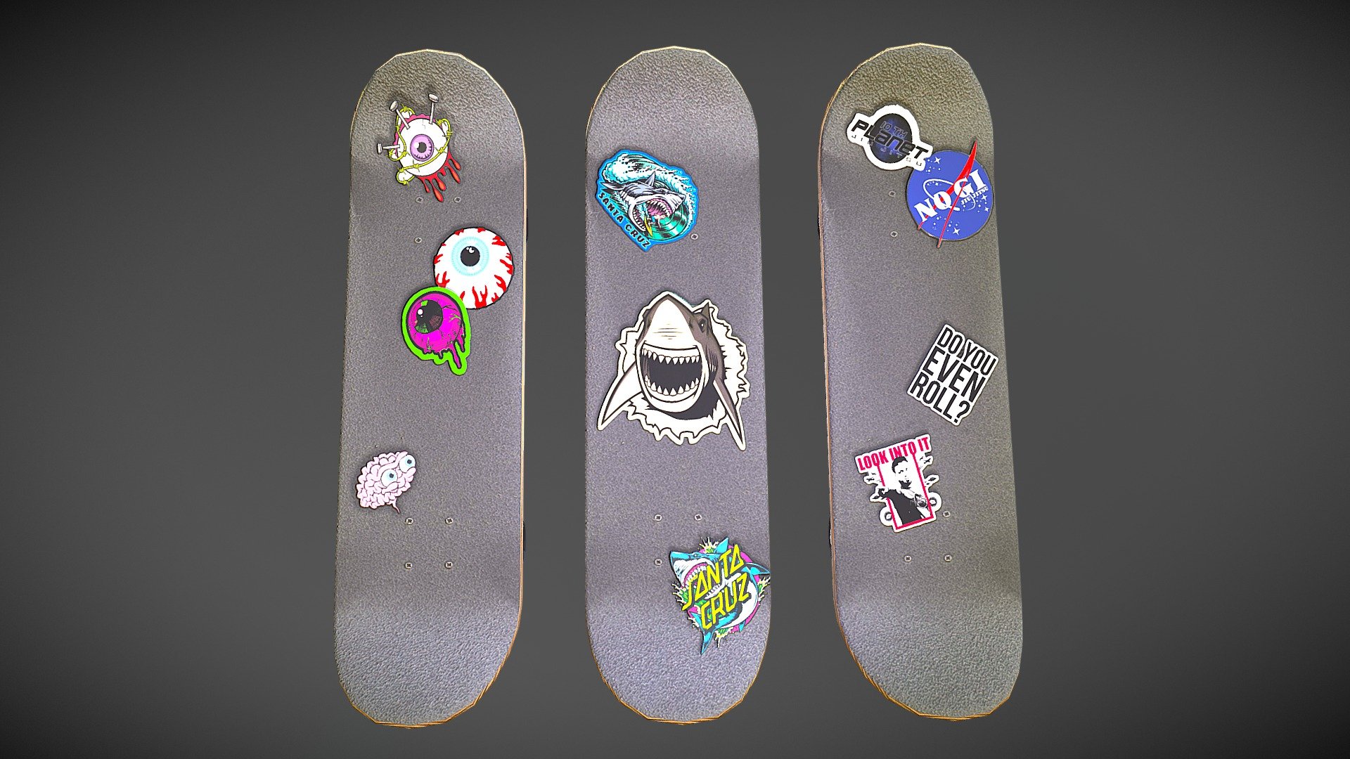 Original Skateboard Designs - 3D model by lexyemeeks [ca220f1] - Sketchfab