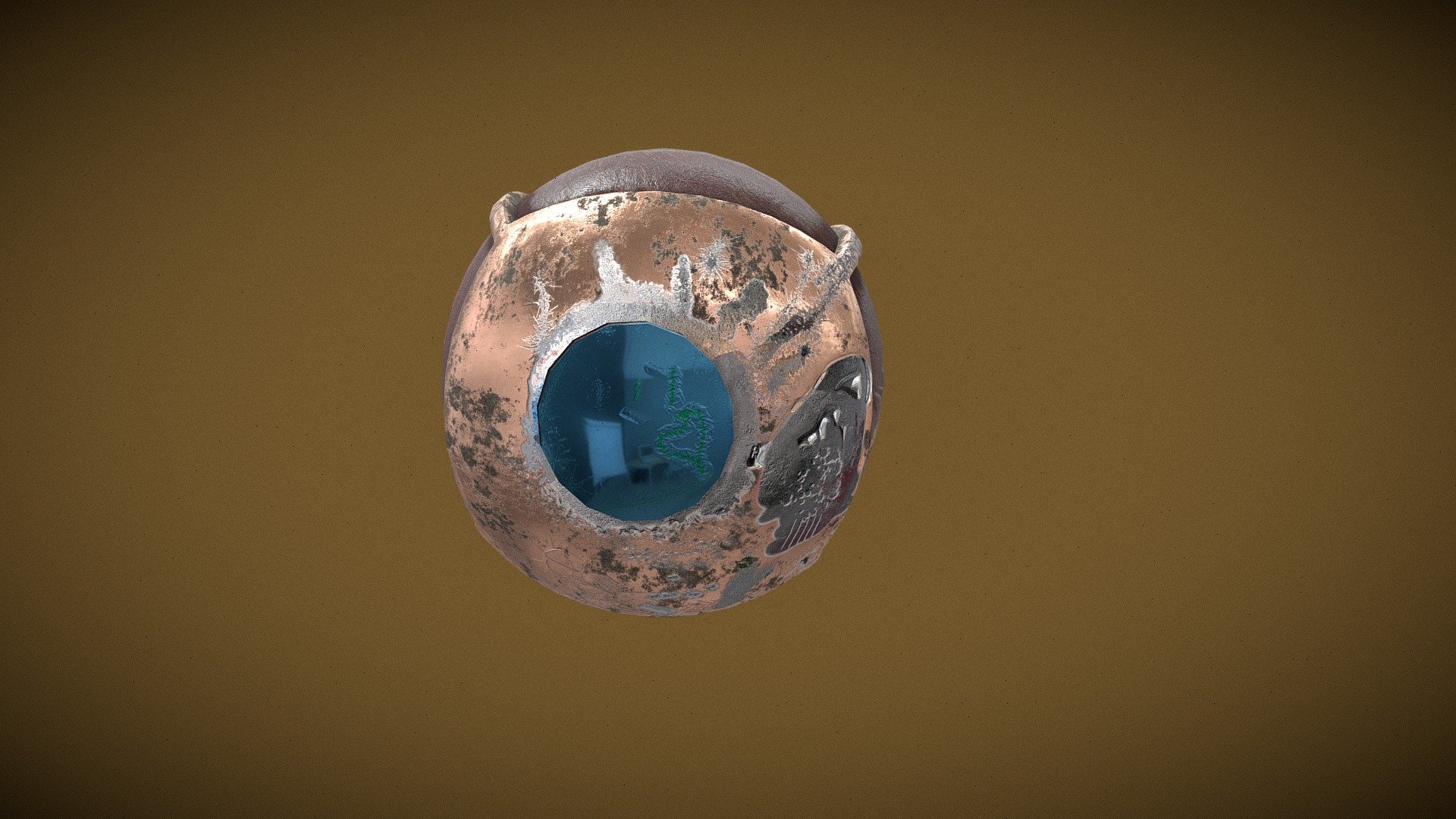 Lost Surveillance Unit – Rusted Sci-Fi Drone Dis - 3D model by ...