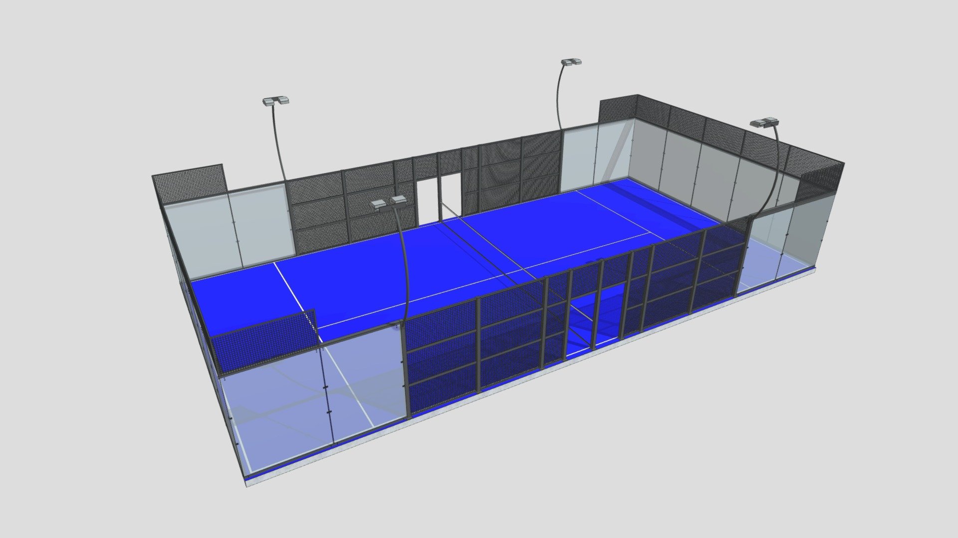 CANCHA PADEL - 3D model by Saúl Pérez Vázquez (@Saulas) [ca226a9 ...