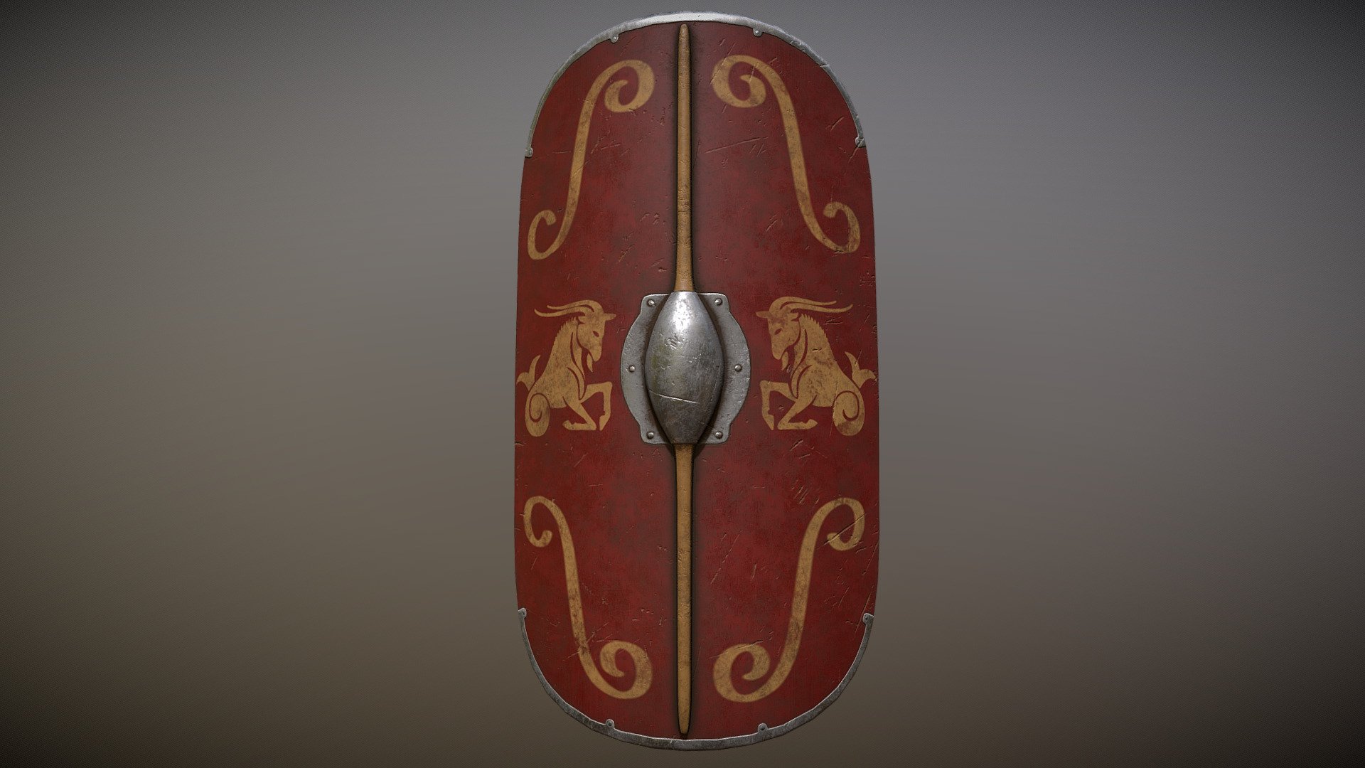 Republican Scutum (with half rim "Capricorn") - 3D model by Garrettich ...