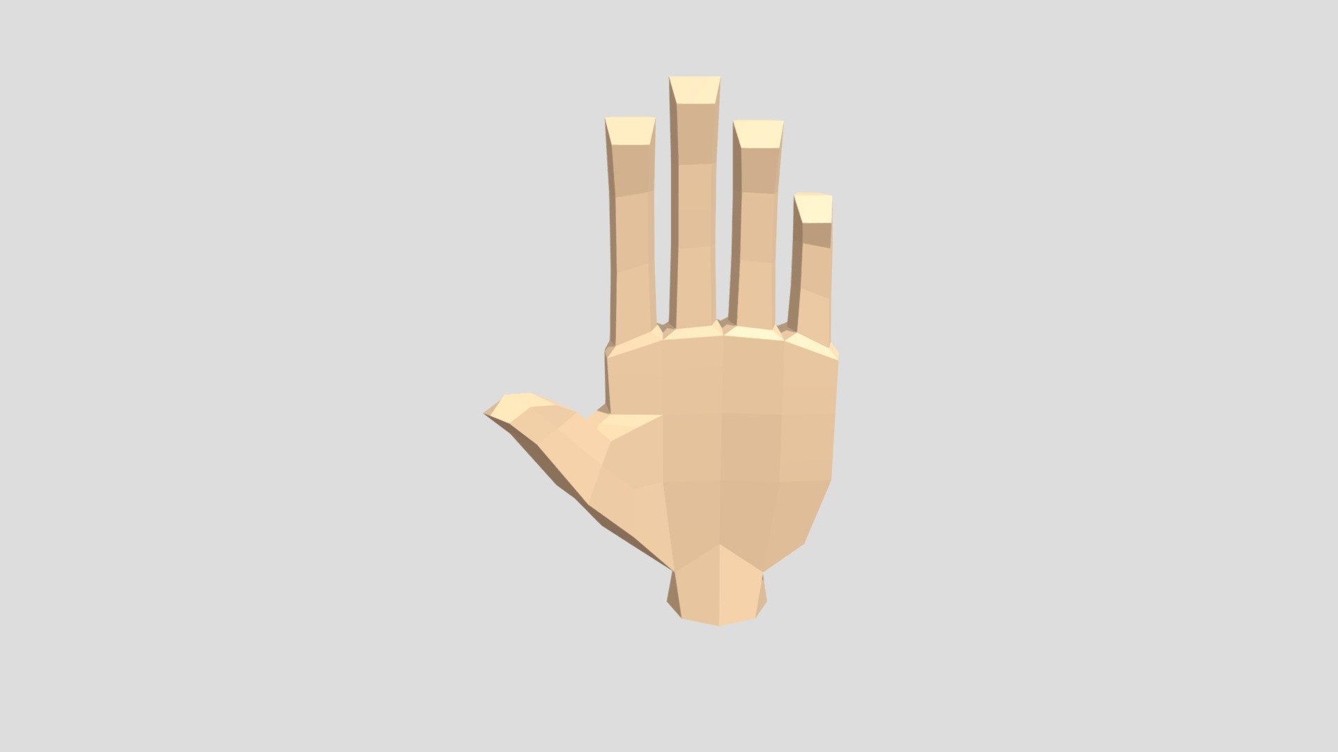 3D Sketchbook 4 - Low Poly Hand - Download Free 3D model by bzzy ...
