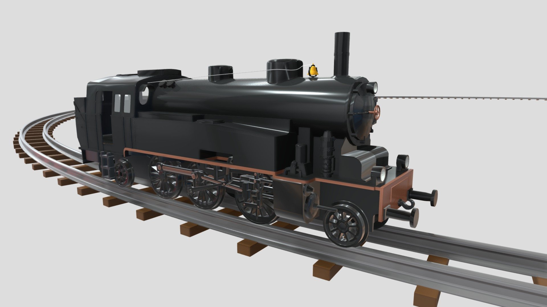 Animated German WW2 train / locomotive. - Buy Royalty Free 3D model by ...