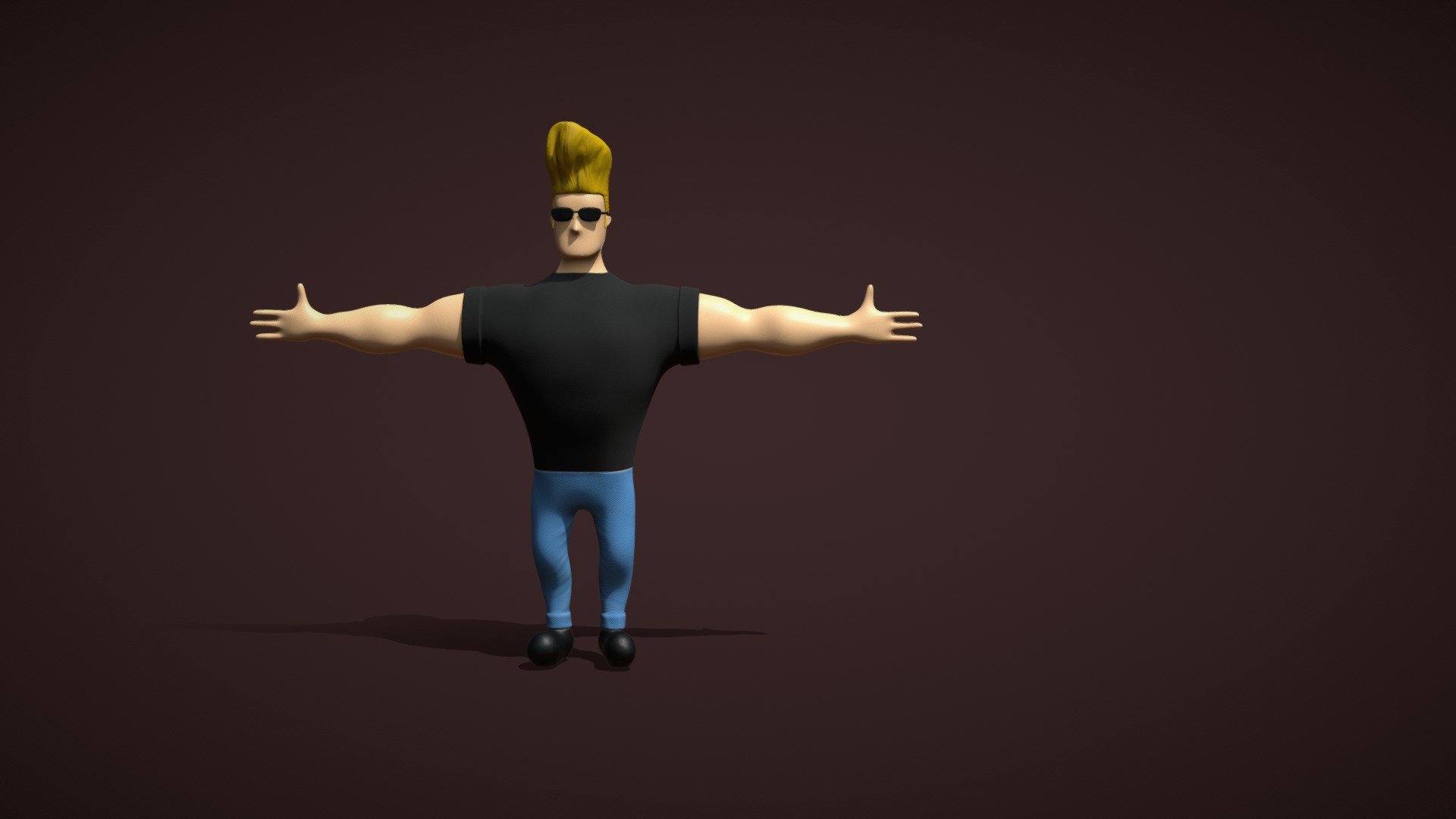 Johnny Bravo Final - Download Free 3D model by manumunozv [ca25f56 ...