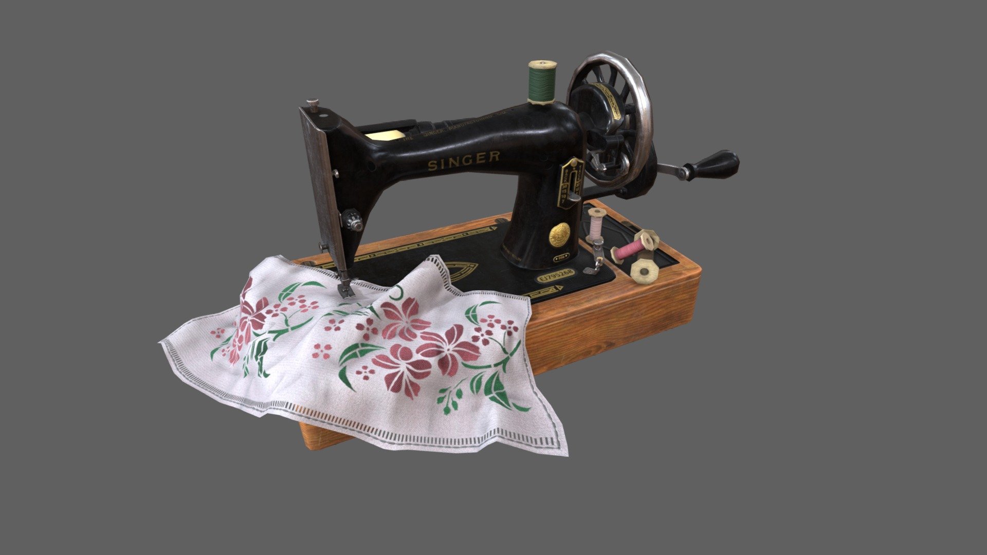 Singer Sewing Machine Vintage - 3D model by FedericaSelvaggini3D ...