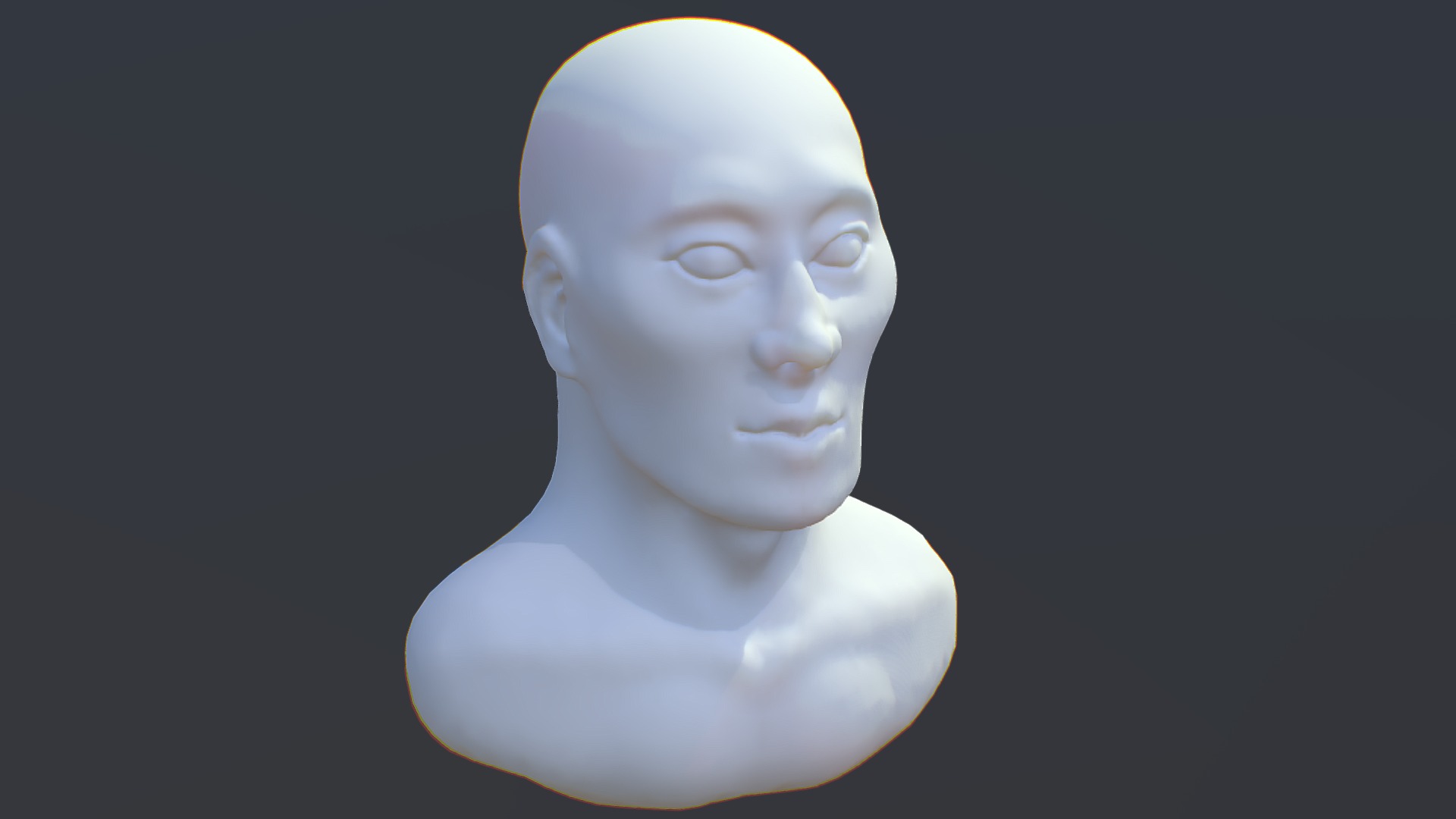 Human head uncolored - 3D model by lepraton [ca2c0ce] - Sketchfab