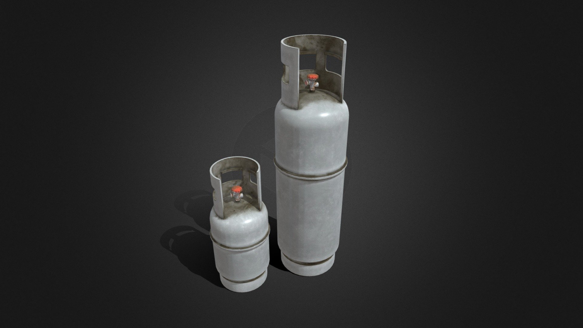 liquid propane Gas bottle Cylinders 3d asset - Buy Royalty Free 3D ...