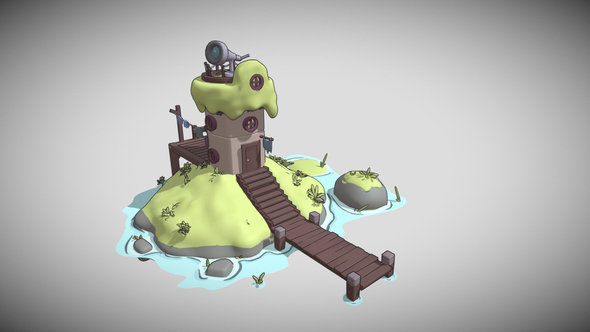 Lighthouse Diorama - AIE 2022 - 3D model by zachariahaie [ca310de ...