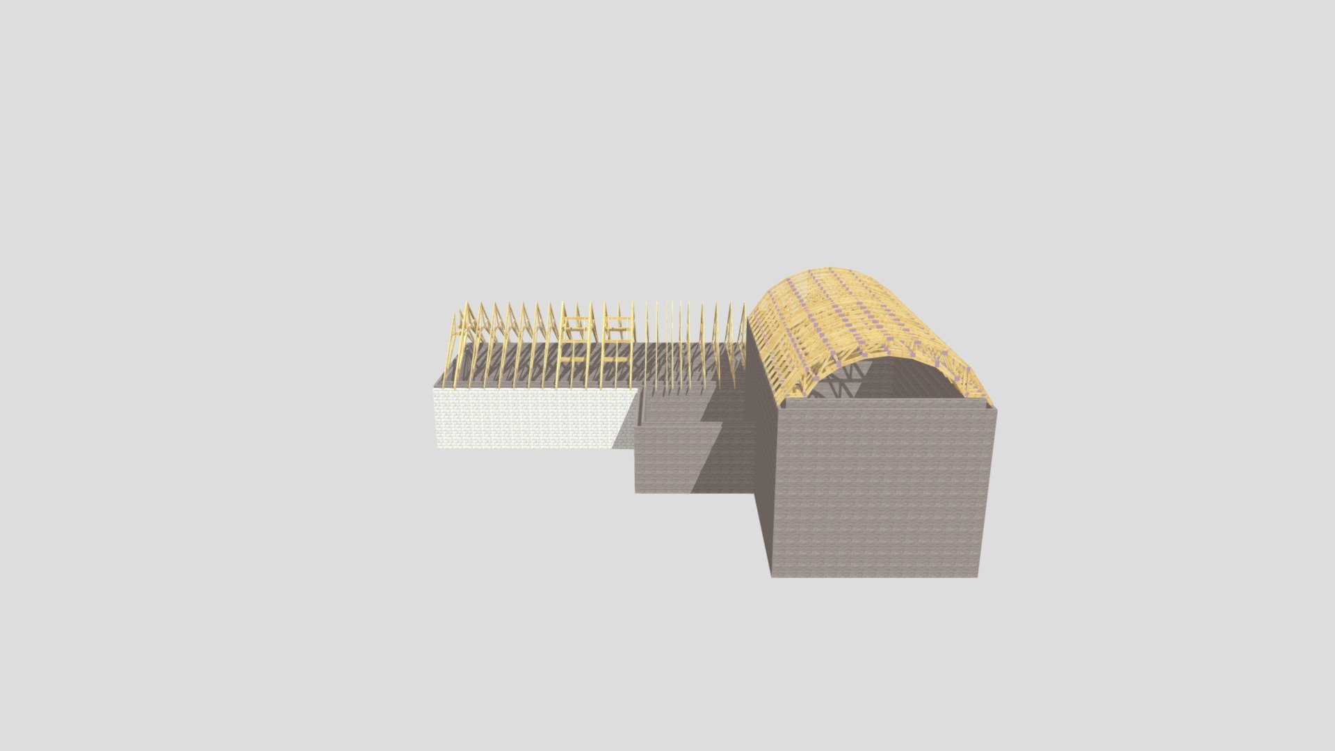 K O' Reilly Truss Roof REV B - Download Free 3D model by Dermf [ca31f18 ...