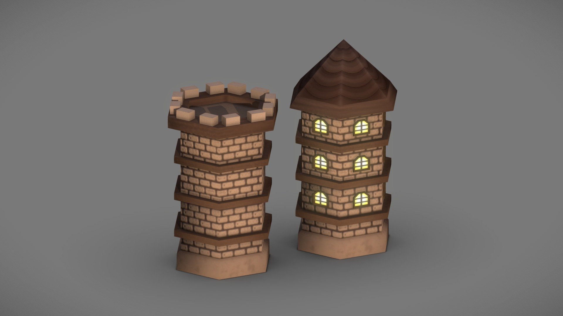 Towers - Download Free 3D model by Arthur J (@arthurjrm) [ca32779 ...