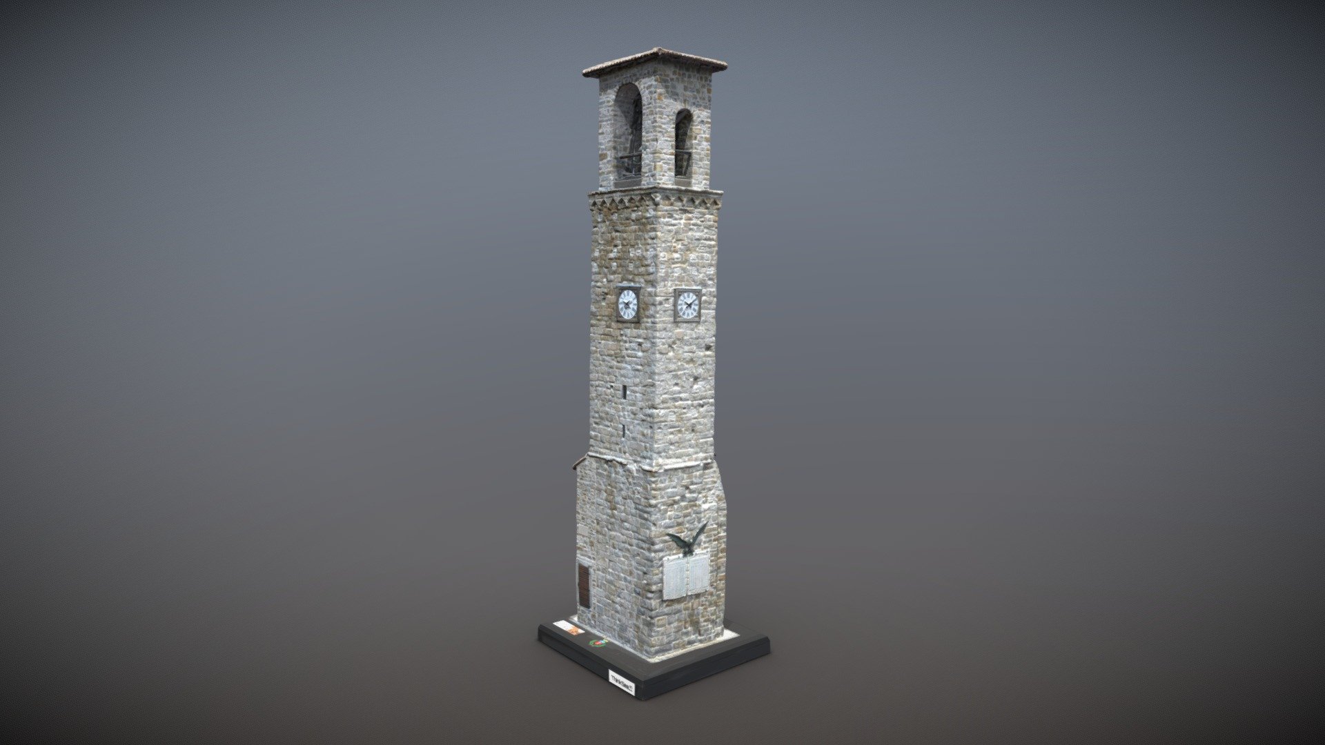 Torre Civica di Amatrice - 3D model by replaceproject [ca335bf] - Sketchfab