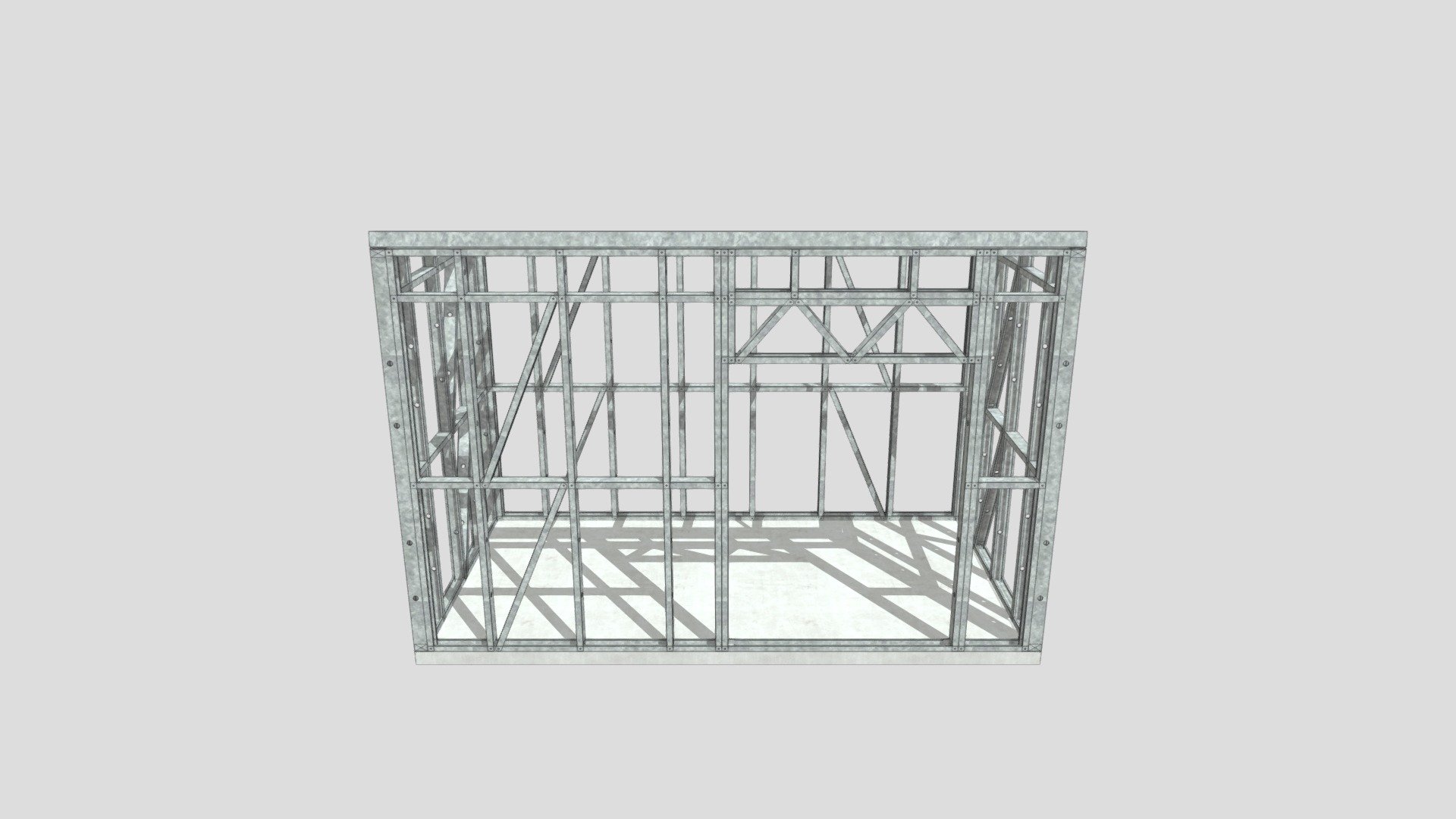 TS4.2x2.2 Pump Shed - 3D model by Central Steel Framing ...