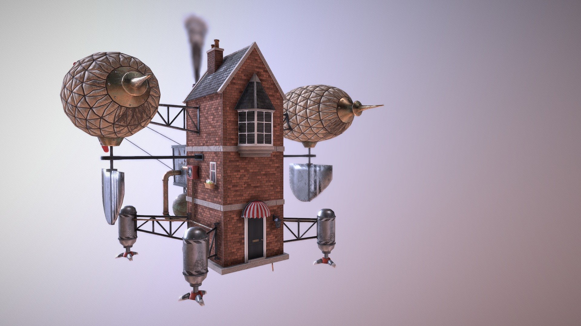 Flying 'Airship' House - World Skills 2022 - 3D model by Scott Milne ...