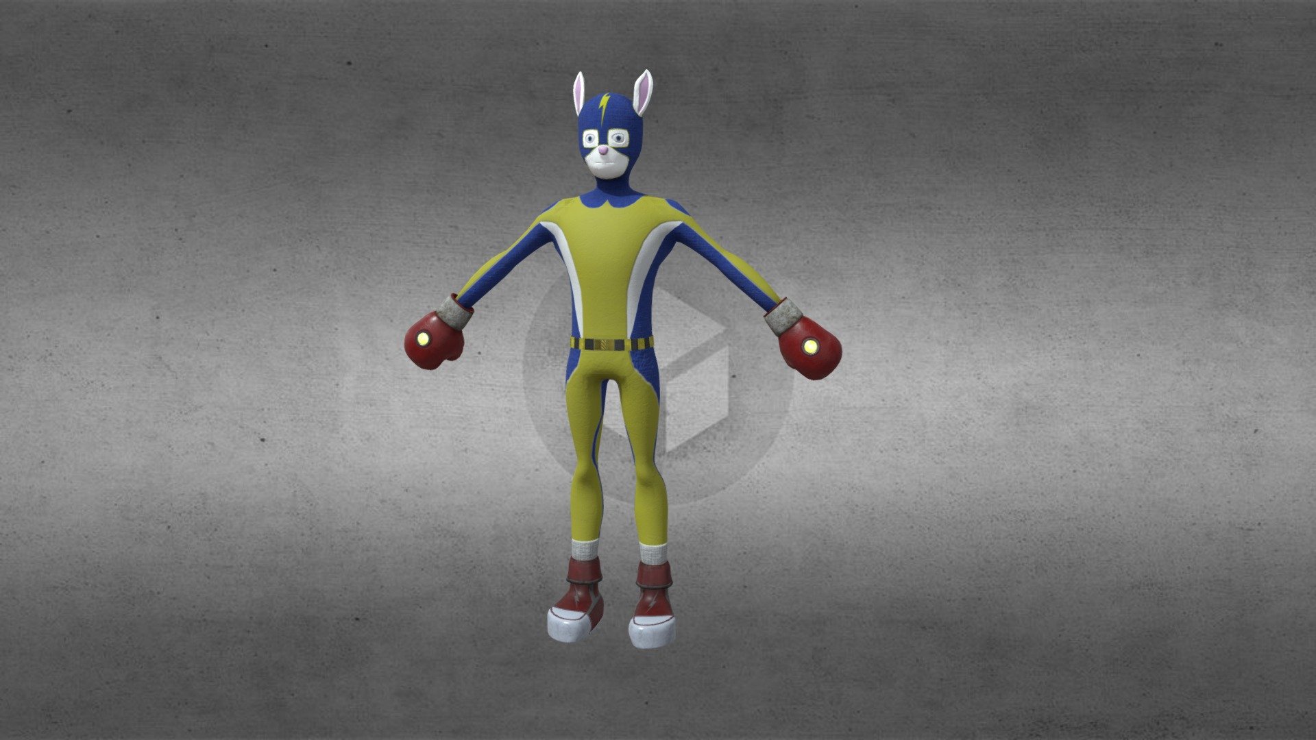 Boxer Rabbit - 3D model by LucasPresoto [ca33885] - Sketchfab
