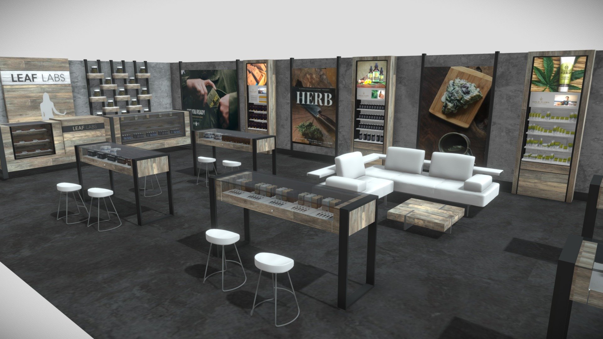 LEAF labs - Shop - 3D model by FELBRO Studios (@FELBROStudios) [ca3786f ...