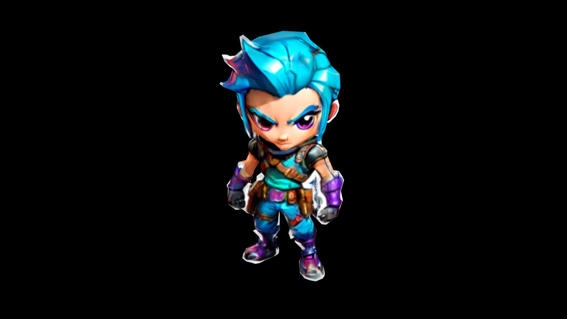 "Collage of Cartoon Characters in Shiny Colors"T - Download Free 3D ...
