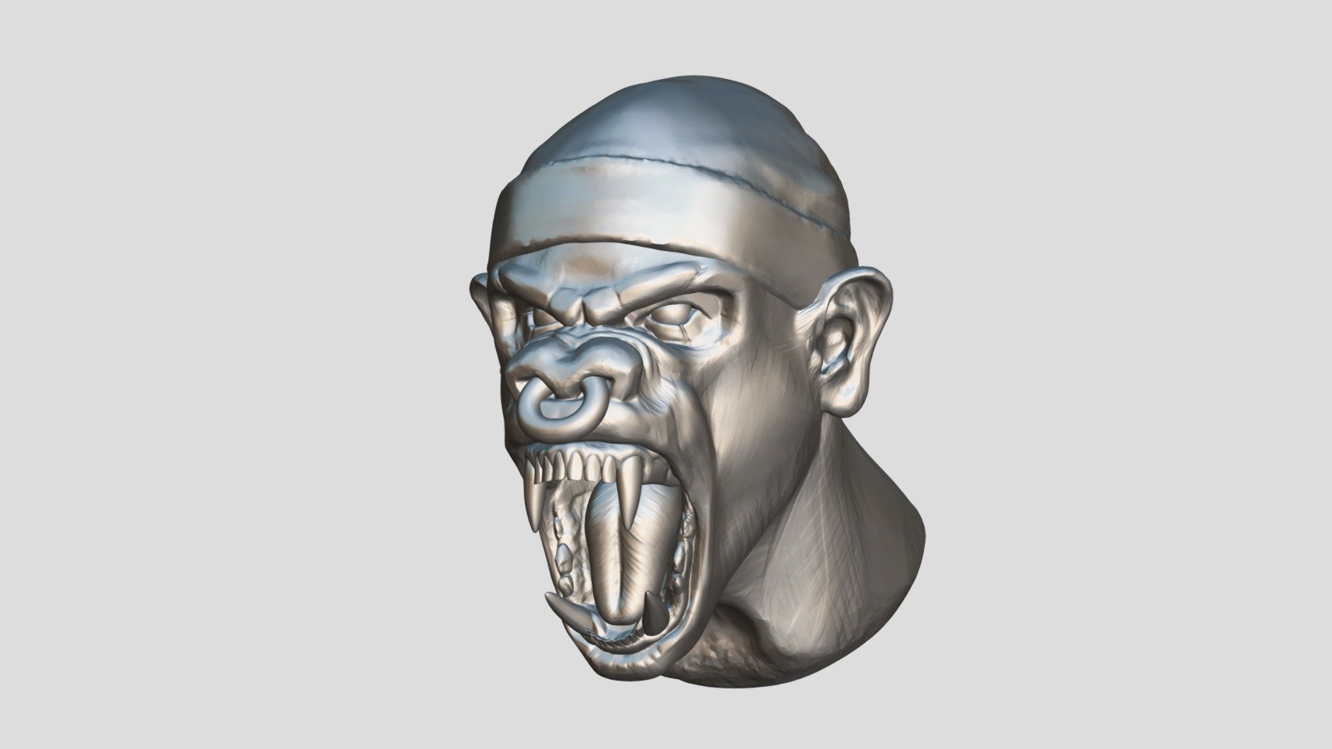 обезьяна (monkey) - 3D model by frezer2011 [ca3b46e] - Sketchfab
