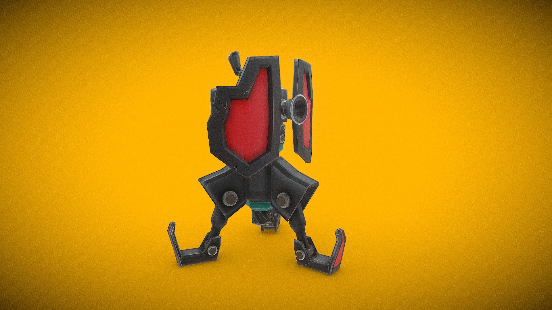 deploy turret - 3D model by fatemipoorm [ca3ba15] - Sketchfab