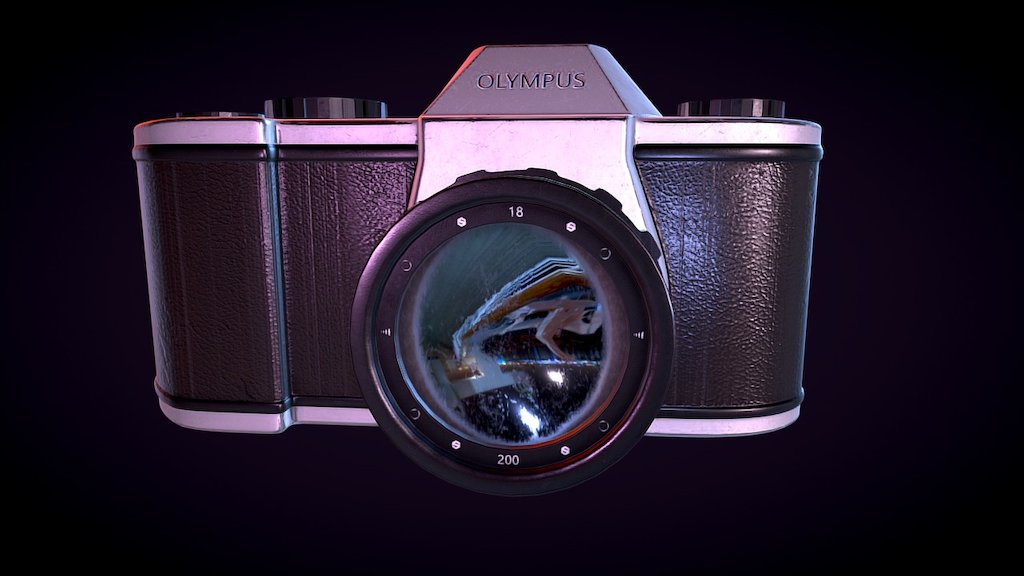 Old Olympus SLR - 3D model by Bogdan Georgescu (@bondaru) [ca3d1f6 ...