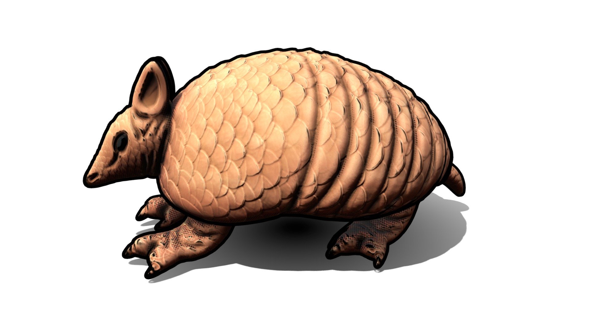 Inktober Day 15: Armadillo - Download Free 3D model by Rhett Wimmer (@Pavus_The_Pug) [ca3f325 ...