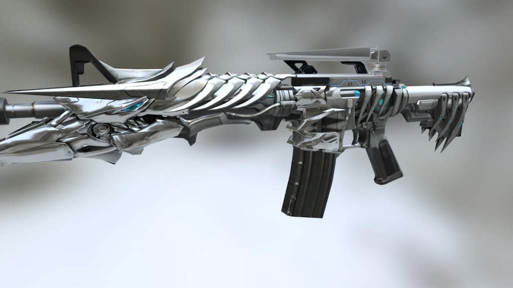 M4A1_Harmony - 3D model by alx_flameniro [ca3f883] - Sketchfab