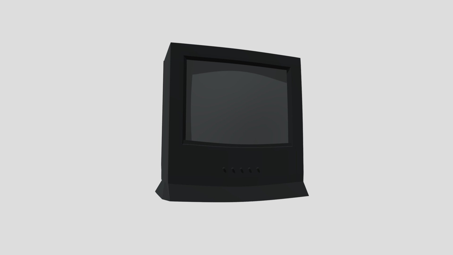 Simple CRT Television - Download Free 3D model by Guitarvillian0720 ...