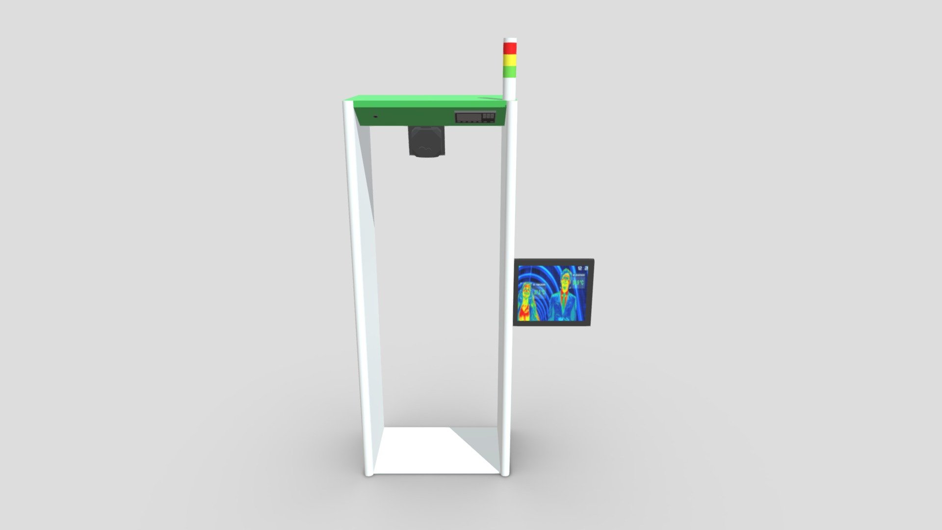 ประตูคัดกรองด้วยระบบ Heat Signature Pattern - 3D model by TMA (@TMA2021 ...