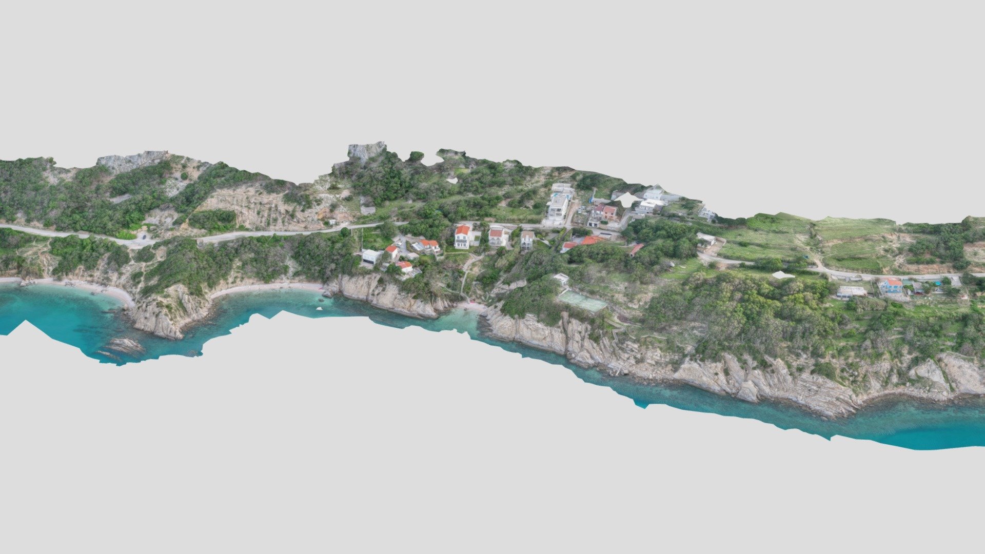Dubrava beach, island of Pag - 3D model by Department of Geology, University of Ljubljana ...