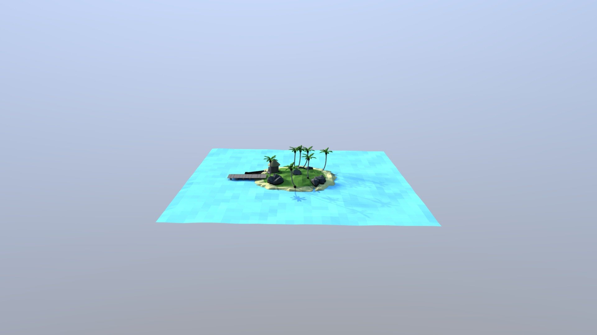 Tropical Island - 3D model by Mervyn Riandy (@mervynriandy) [ca4799b ...