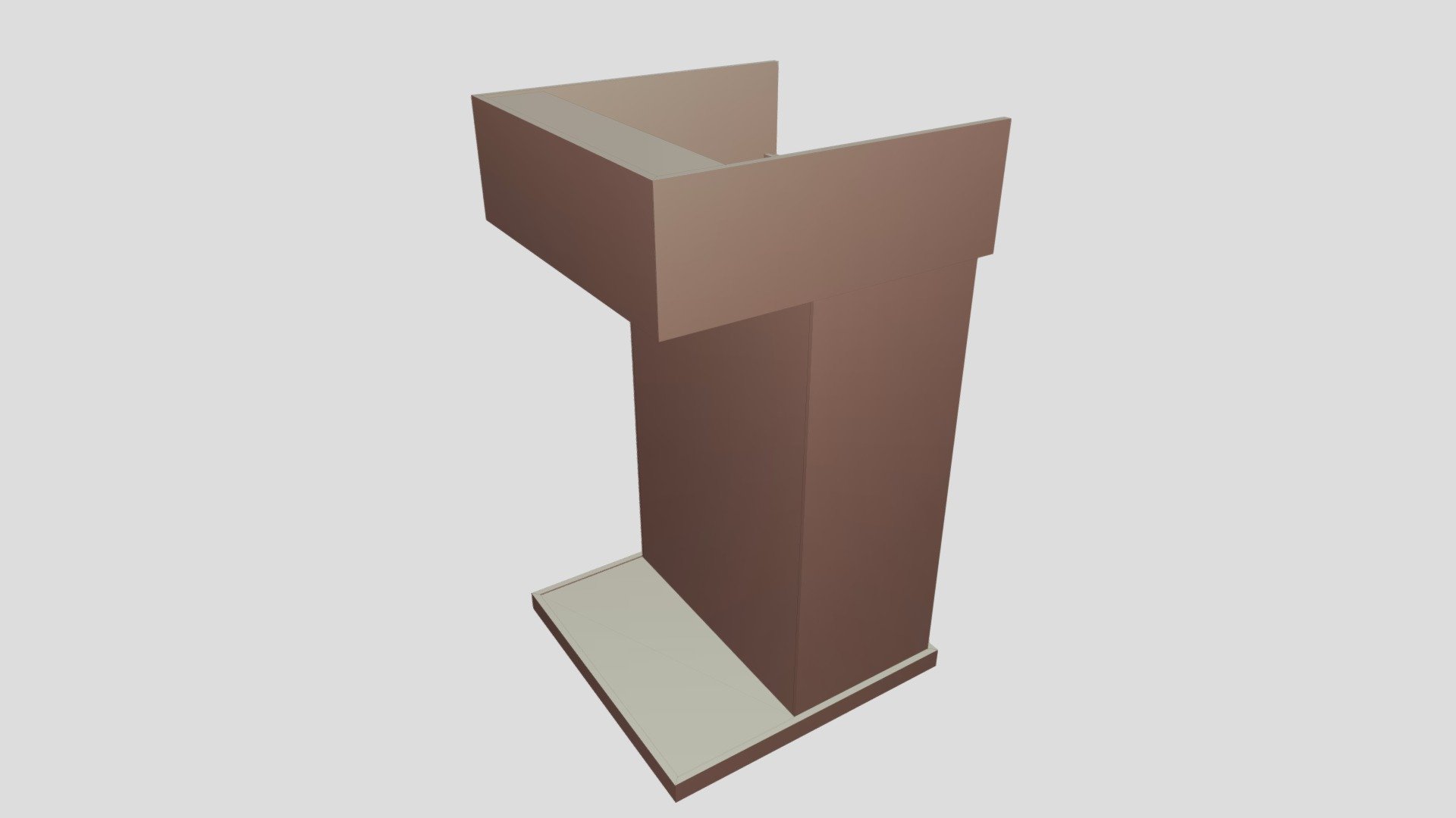 The Lectern - 3D model by KornkamonK [ca484cf] - Sketchfab