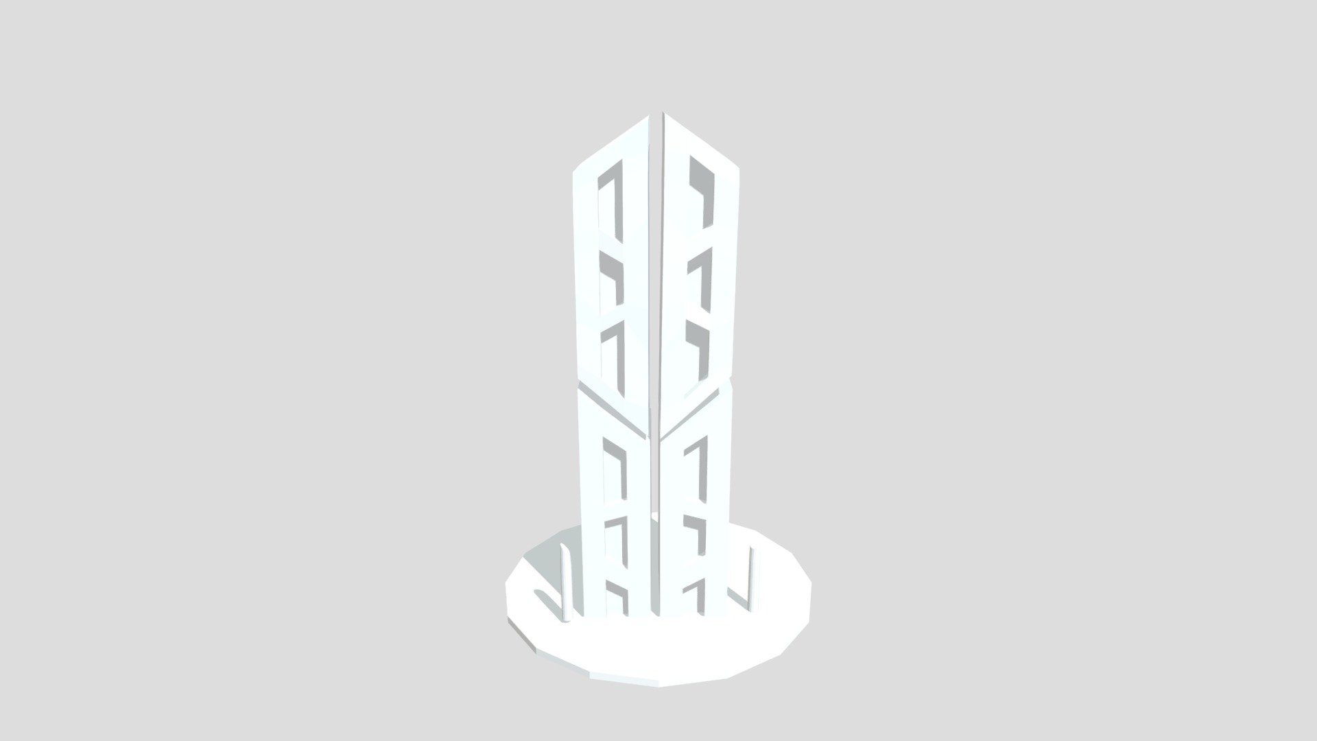 Grey Building - 3D model by wanderjogos [ca4a496] - Sketchfab