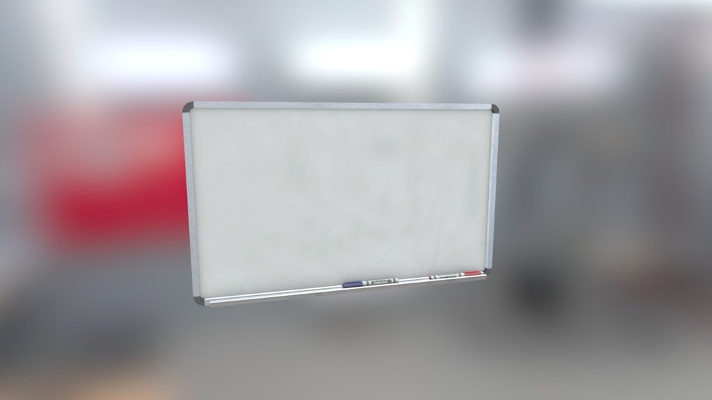 Whiteboard - 3D model by richardpatrick [ca4ab6c] - Sketchfab