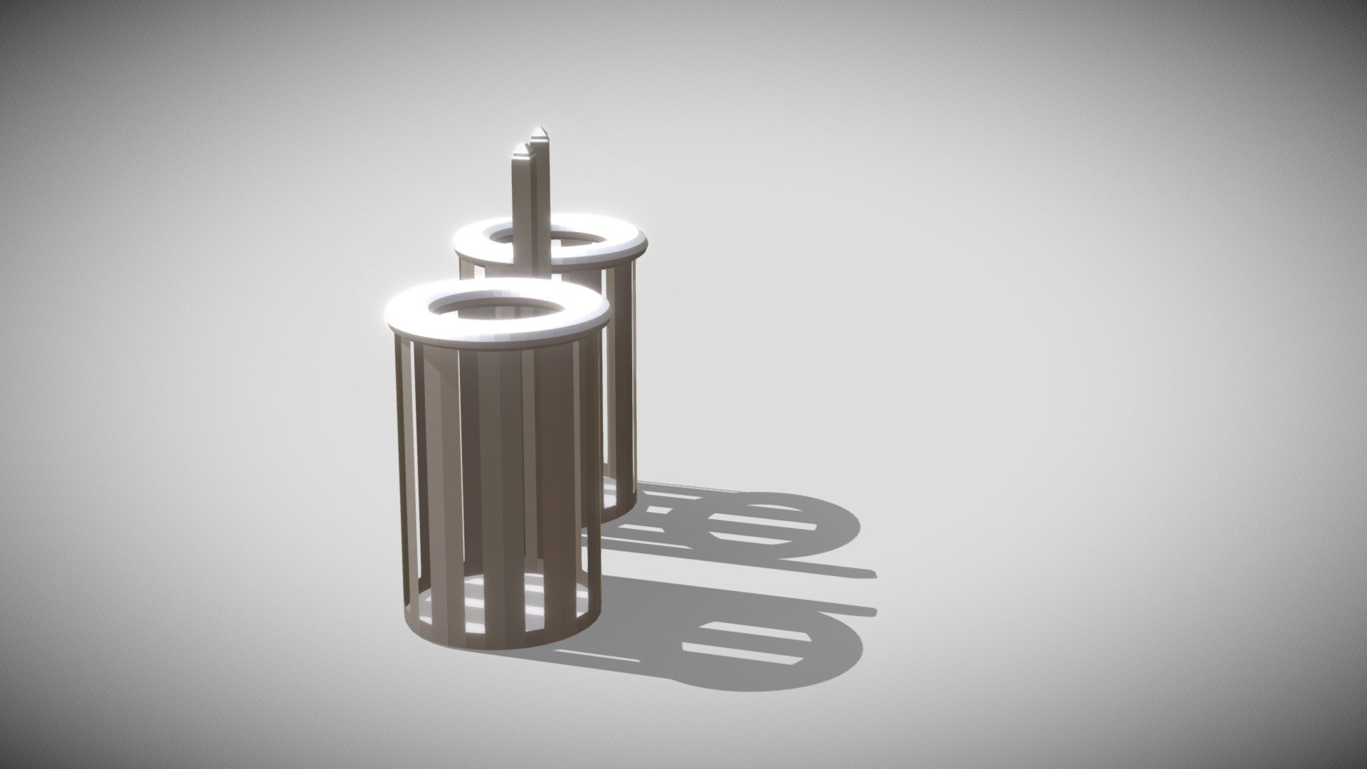 simple trash can/ lixeira simples - Download Free 3D model by brazilian ...