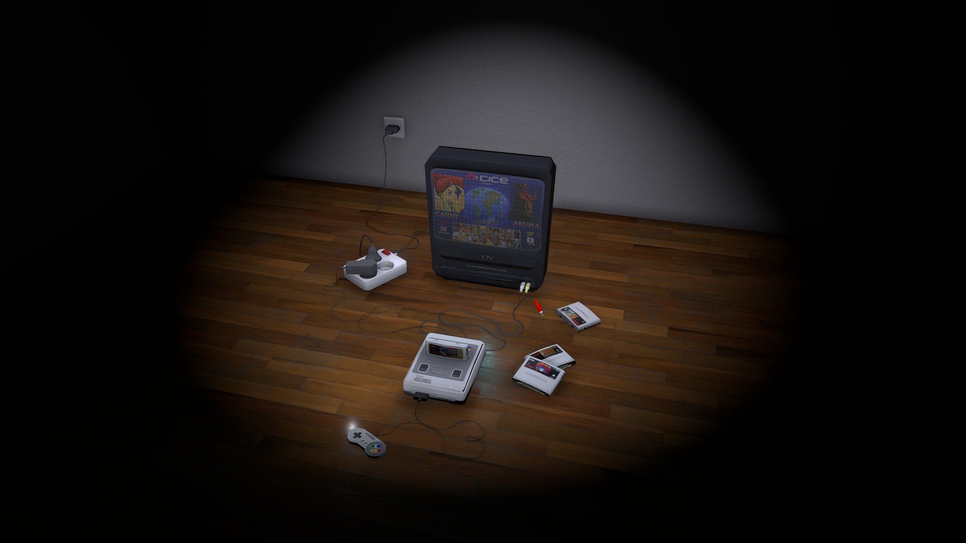Snes Scene LOD - Download Free 3D model by Yandrack [ca4c9fc] - Sketchfab