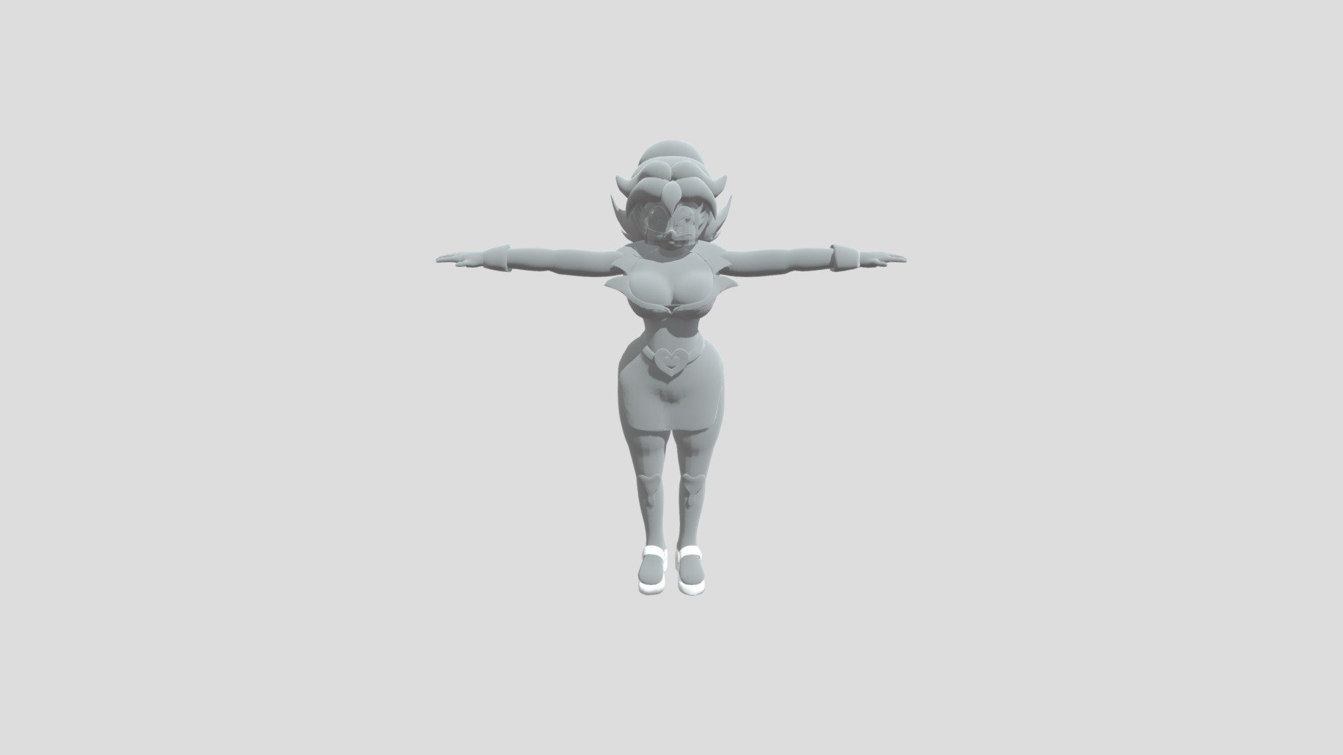 Serenity Lockhart - Untextured T-Pose - 3D model by YowLife [ca4cc9d ...