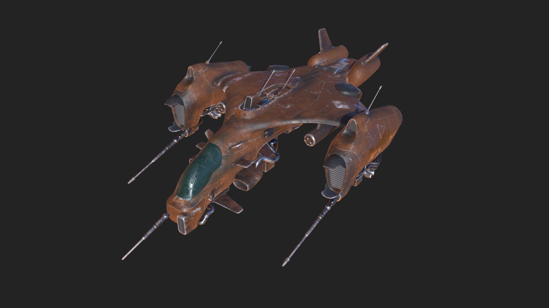 Spaceship - 3D model by Marc Filleux (@filleuxmarc) [ca4dd6d] - Sketchfab