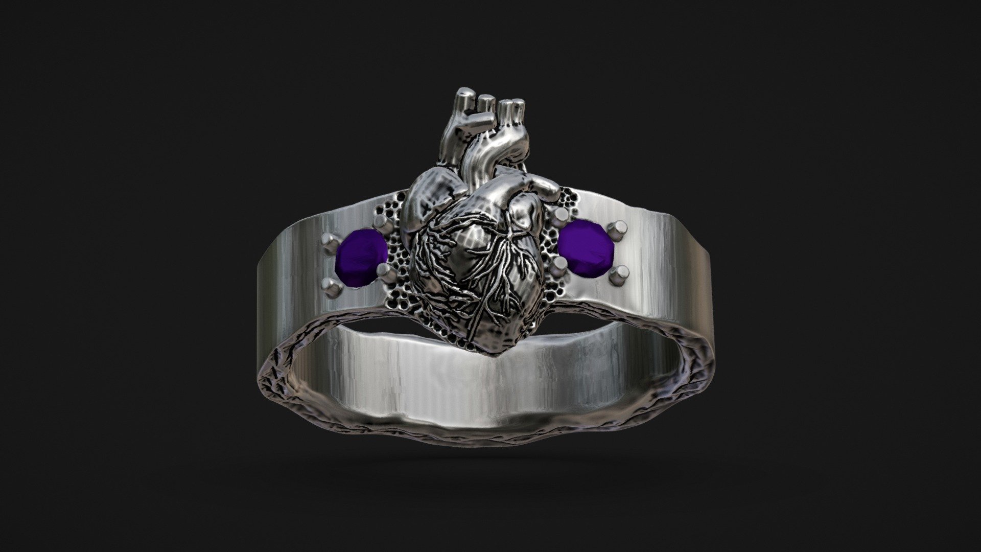 Aliança Humam Heart (Prata) - 3D model by Skive Jewelry (@SKIVE ...