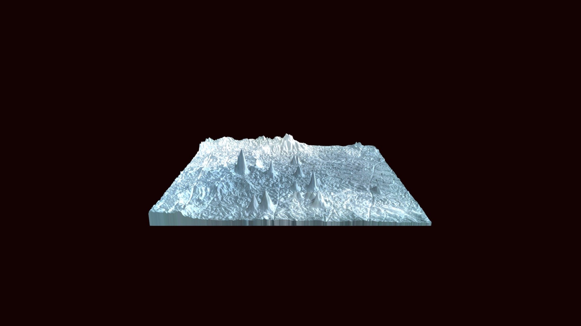 Ice Topography: Glasshouse Mountains - Download Free 3D model by ...