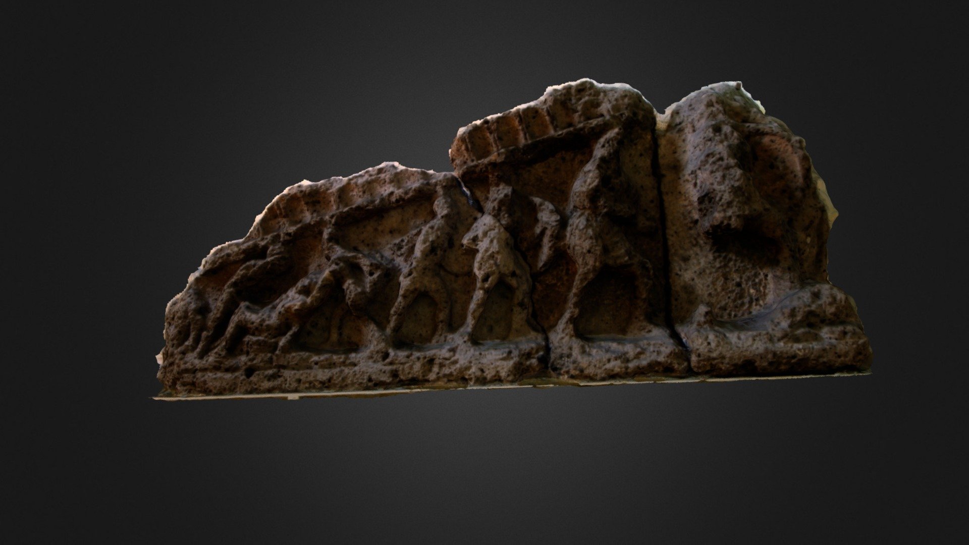 The Doric Tombs - pediment fragment - 3D model by tania87 [ca52a9a ...