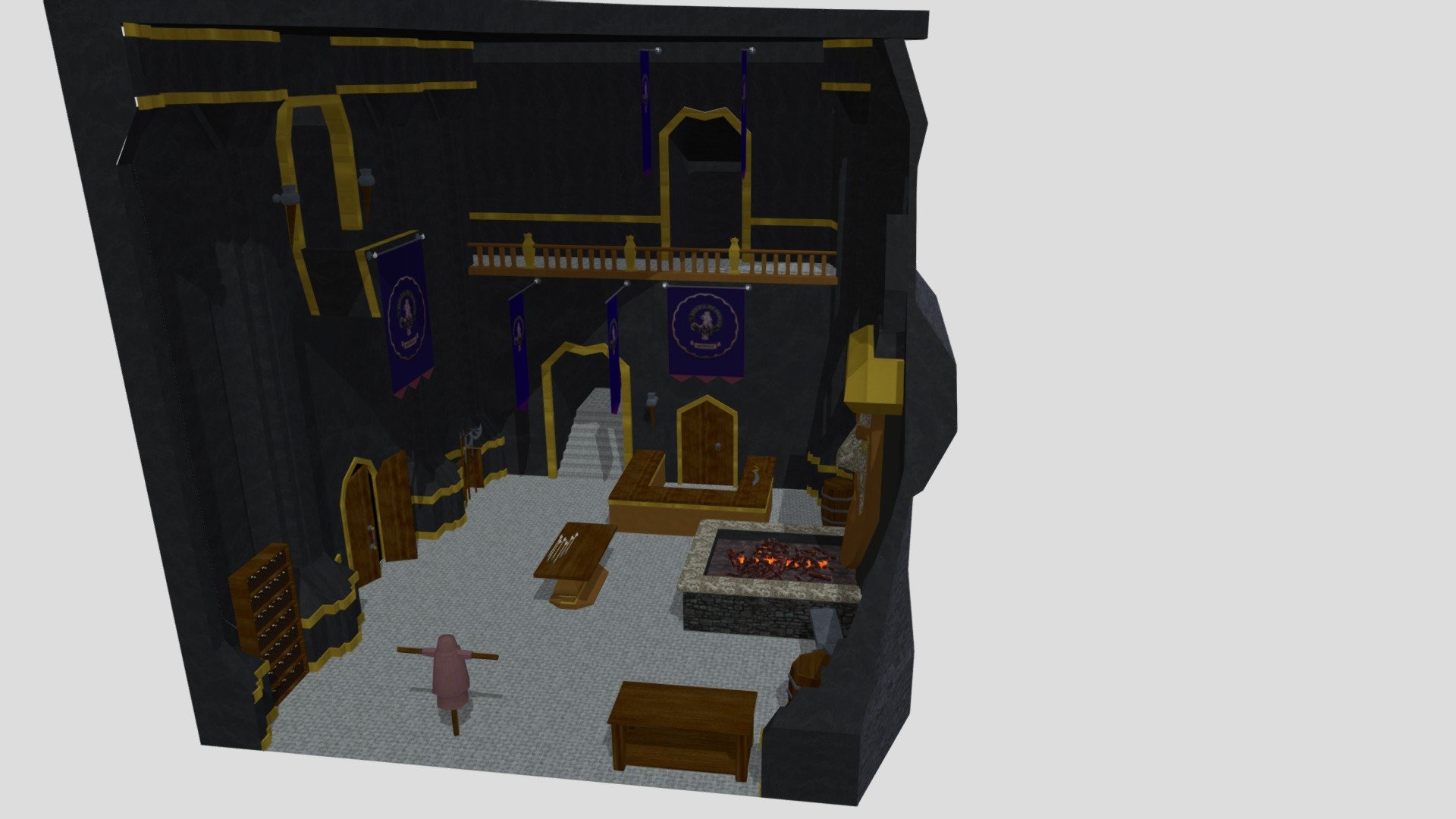 Dwarven Armory - 3D model by ExiledArchon [ca54d4d] - Sketchfab