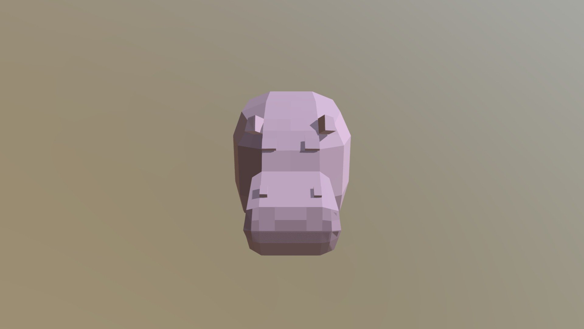 Hippo - 3D model by heitiina [ca54d7f] - Sketchfab